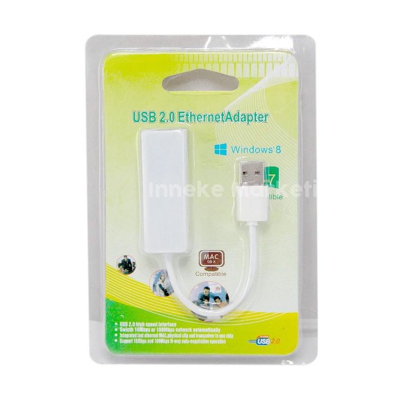 Jual Kabel USB to LAN 2.0/USB LAN Adapter USB To Ethernet RJ45 | Shopee ...