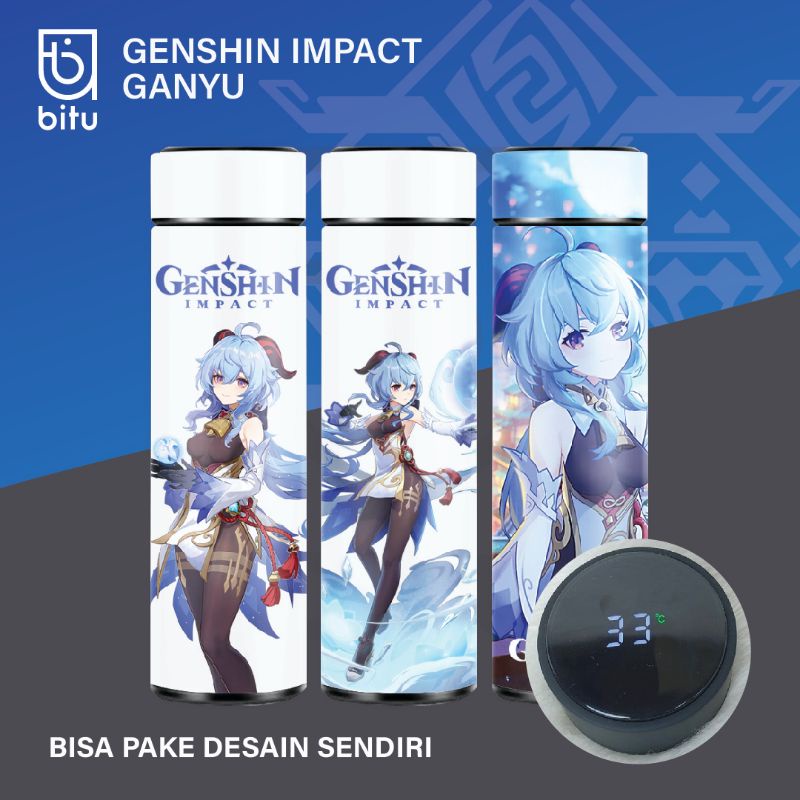 Jual Tumbler Led Custom Genshin Impact Ganyu UV Print | Shopee Indonesia