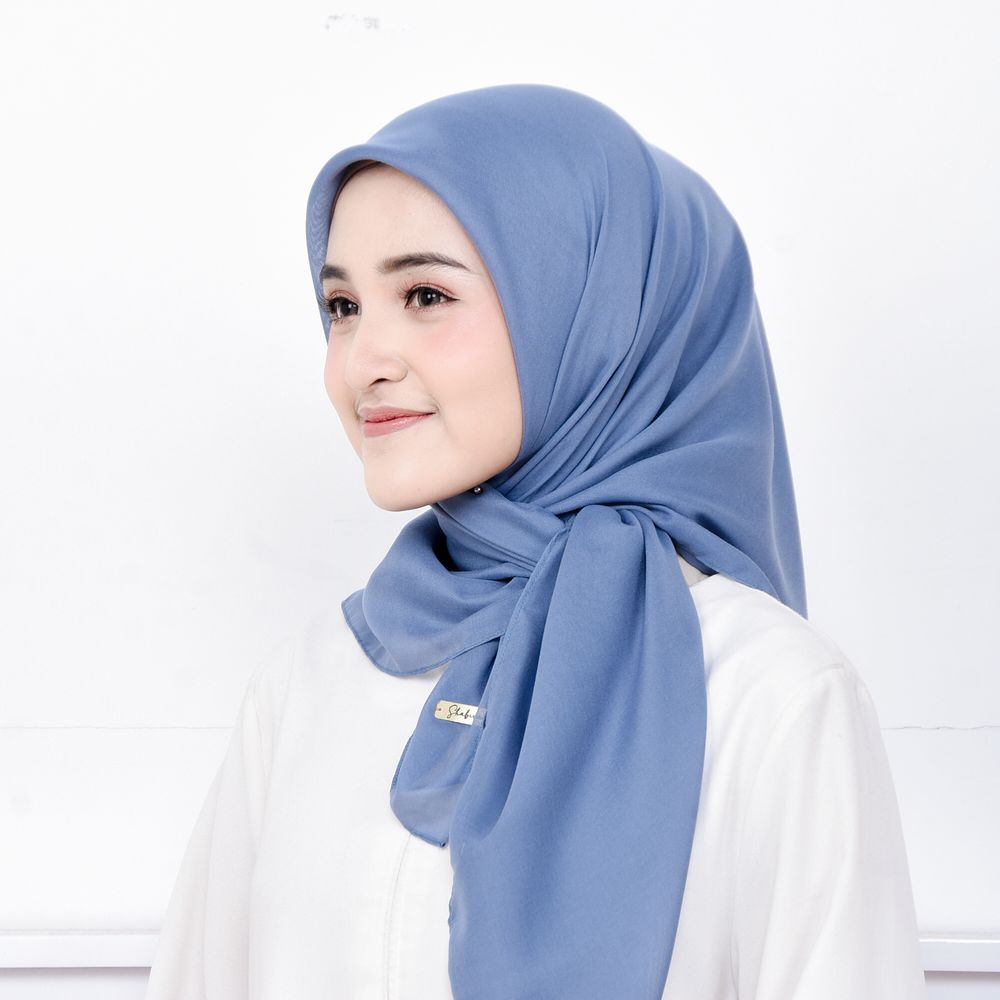 Jual Hijab Paris Premium Vienna Shabira Biru Heather Segi Empat Basic ...
