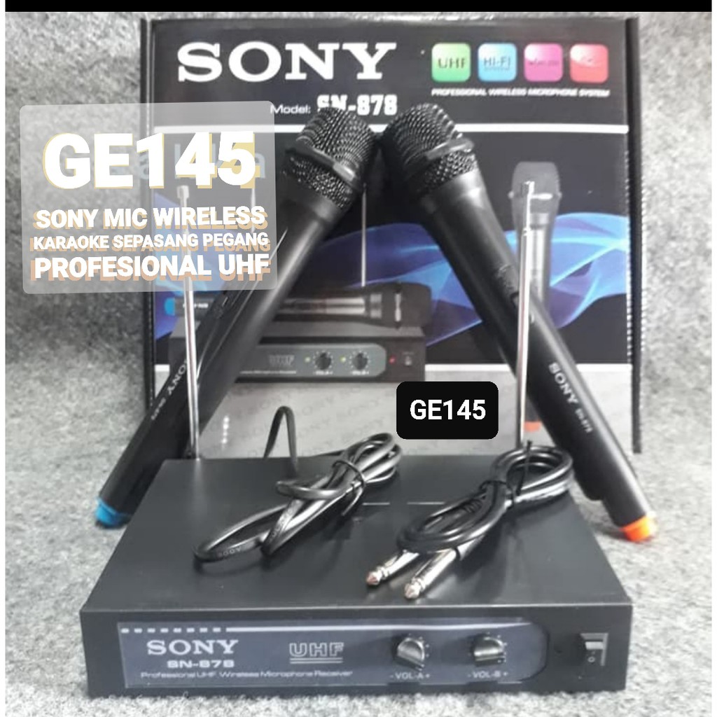 Jual G145 mic wireless karaoke mik sepasang mikrophone Wireles dual ...