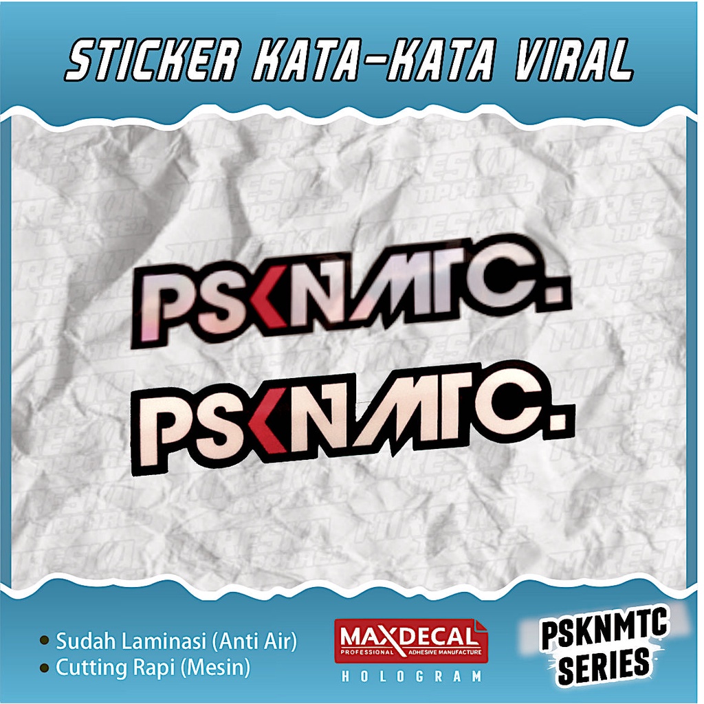 Jual TERLARIS!!! STICKER PASKAN MATIC PSKNMTC VIRAL | STIKER HELM MOTOR ...