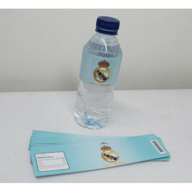 Jual Label aqua botol 330ml / label air mineral 330ml karakter real ...