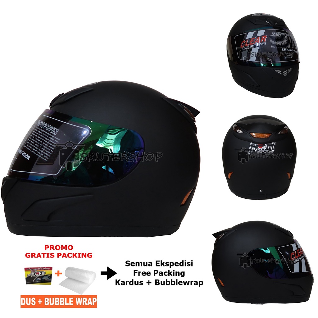 Jual Helm JPN Full Face SNI Sport Racing MotoGP Racing Model Tanduk ...
