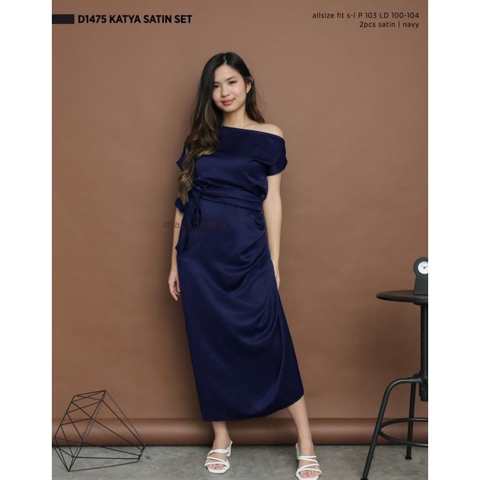 Jual D1475 KATYA SATIN SET - MACADAMIA HOUSE | Shopee Indonesia