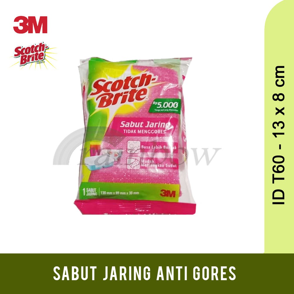 Jual Scotch Brite 3M Sabut Jaring ID T60 Sabut Cuci Alat Plastik - 1 ...