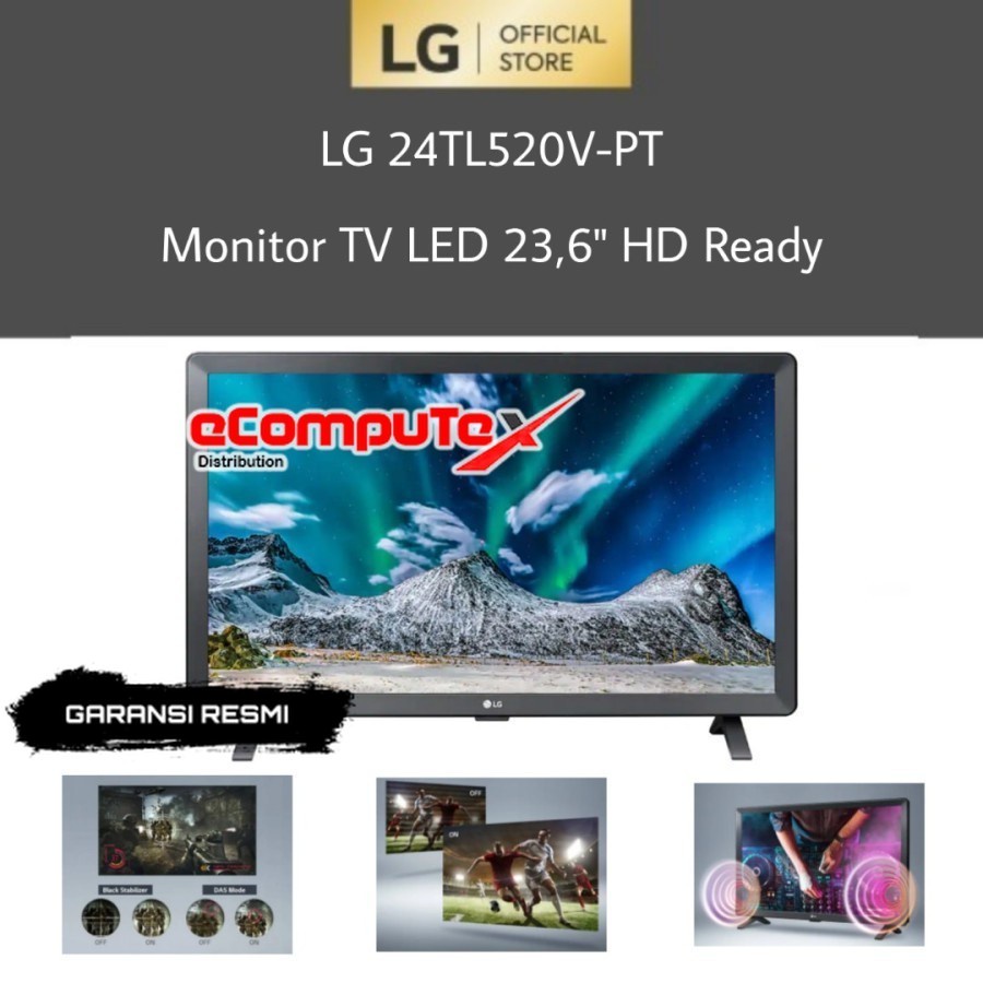 Jual MONITOR LG LED TV 24 INCH 24TL520 / 24TL520V-PT IPS USB HDMI ...