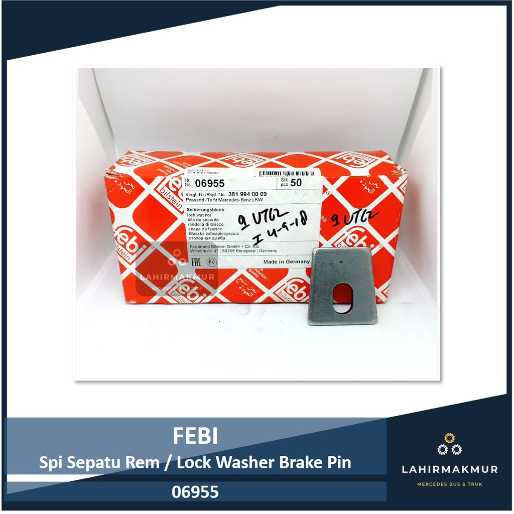 Jual Spi Sepatu Rem/Lock Washer Brake Pin 06955 FEBI Bis Mercy/Mercedez ...