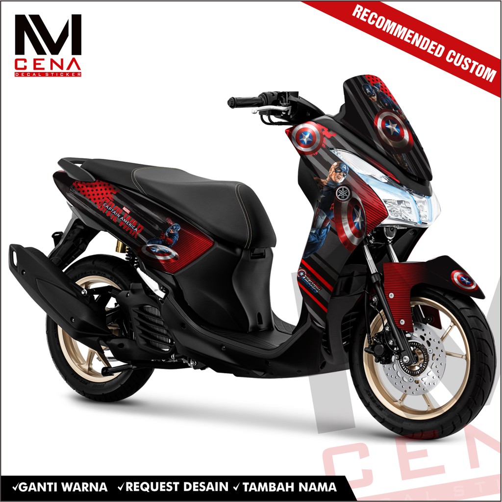 Jual Sticker decal lexi Full Body, Sticker YAMAHA LEXI, striping Lexi ...
