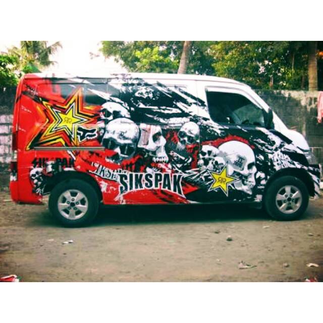 Jual Branding Mobil Grandmax dengan Sticker Printing Fullcolor unt ...