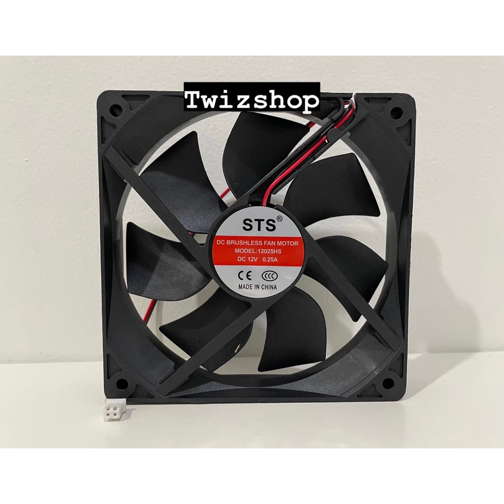 Jual Fan DC 12V 24V 12x12 cm / Kipas DC 12V 24V tebal 2.5 cm 12 Volt 24 Volt | Shopee Indonesia