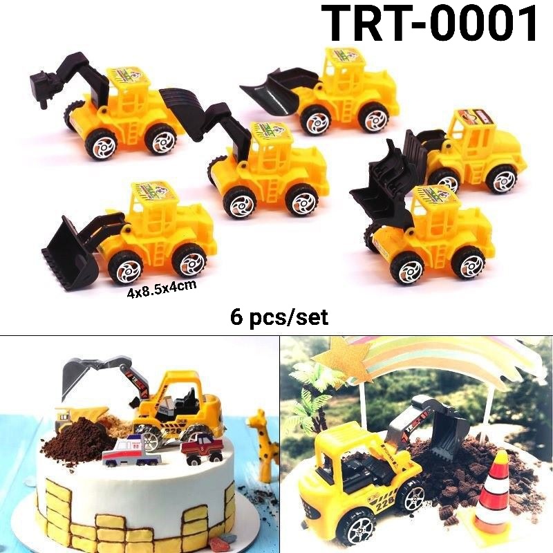 Jual TRT-0001 Hiasan kue cake topper mobil konstruksi traktor buldozer ...