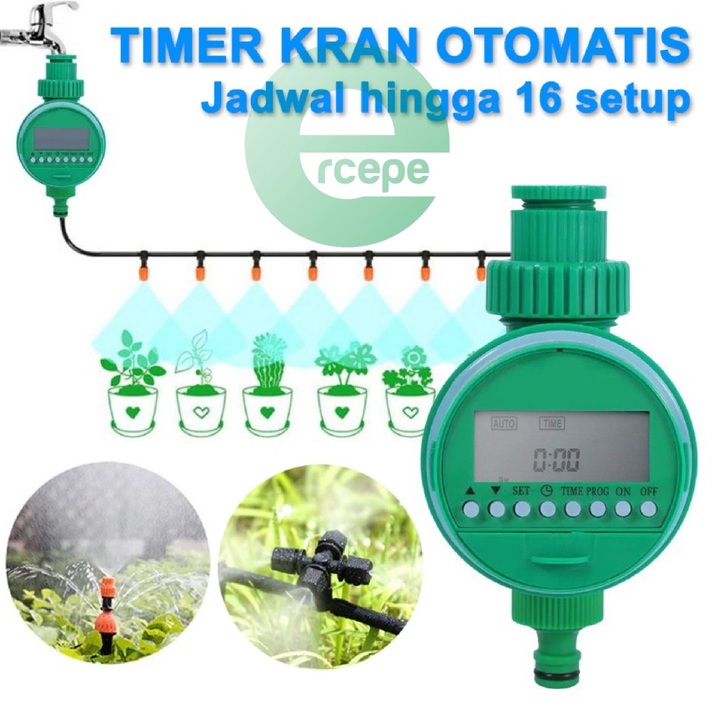 Jual Alat Penyiraman Tanaman Otomatis LCD Digital Timer Water Garden ...