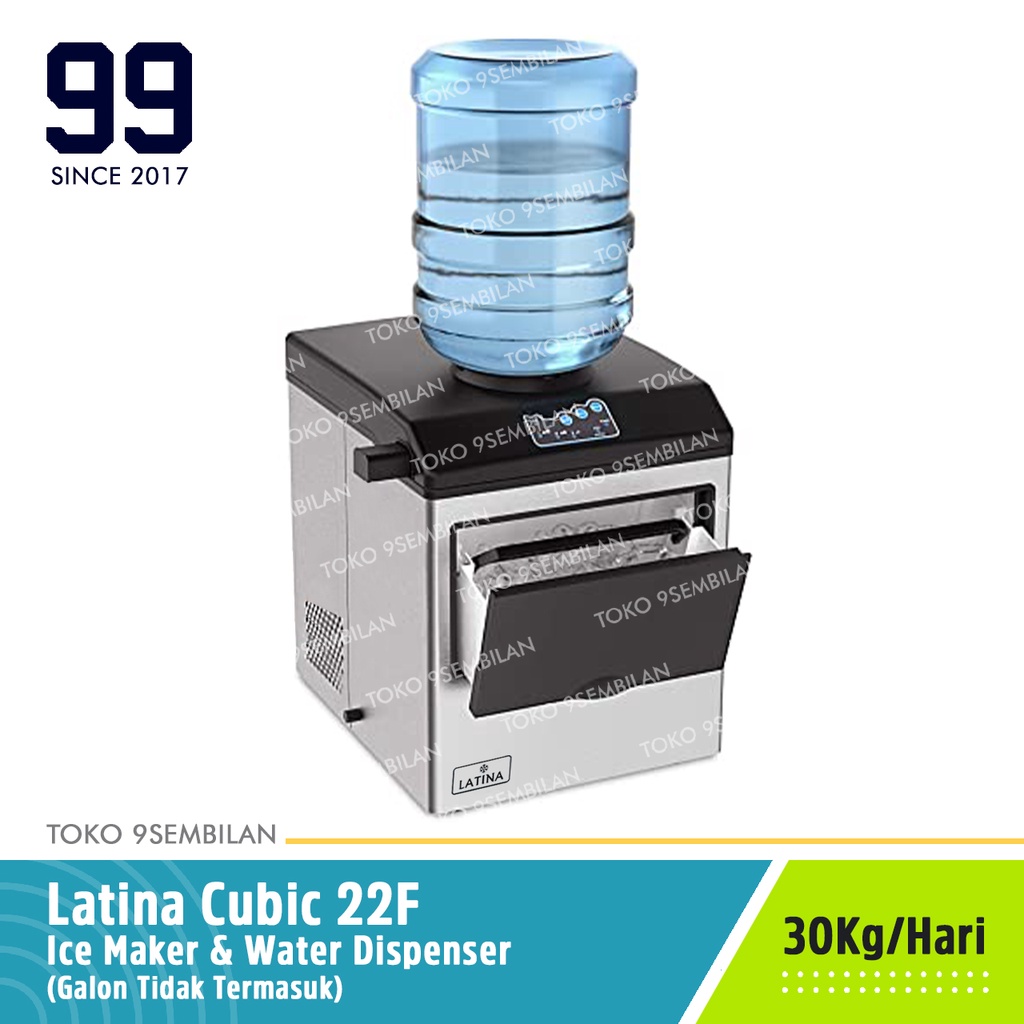 Jual Latina Cubic 22 SIBERIA Ice Maker & Water Dispenser Mesin Es Batu ...