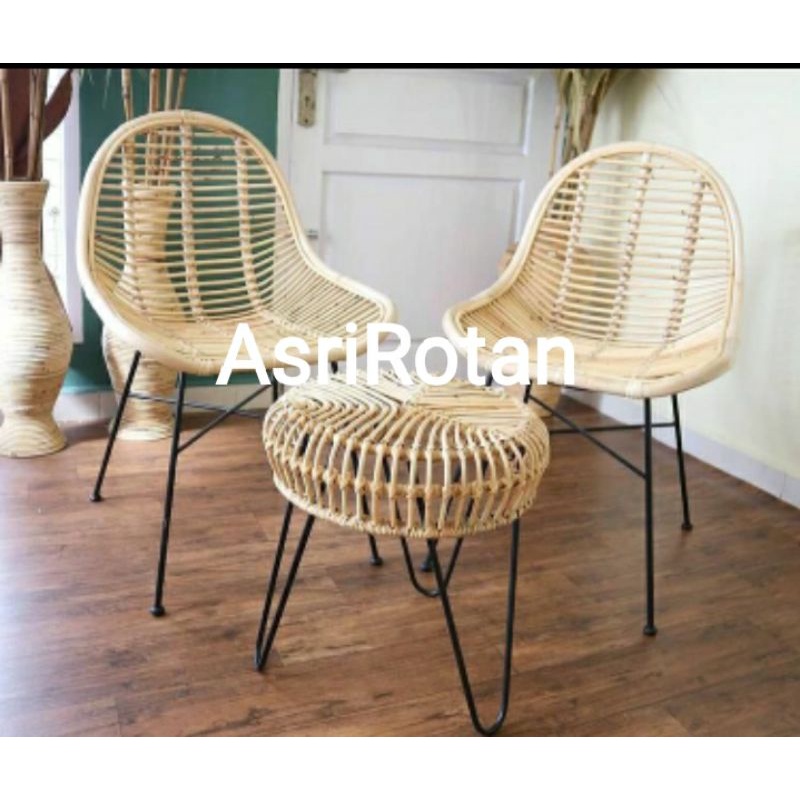 Jual [FREE BANTAL] STANDART EXPORT Kursi Cafe Rotan Besi HARGA GROSIR ...