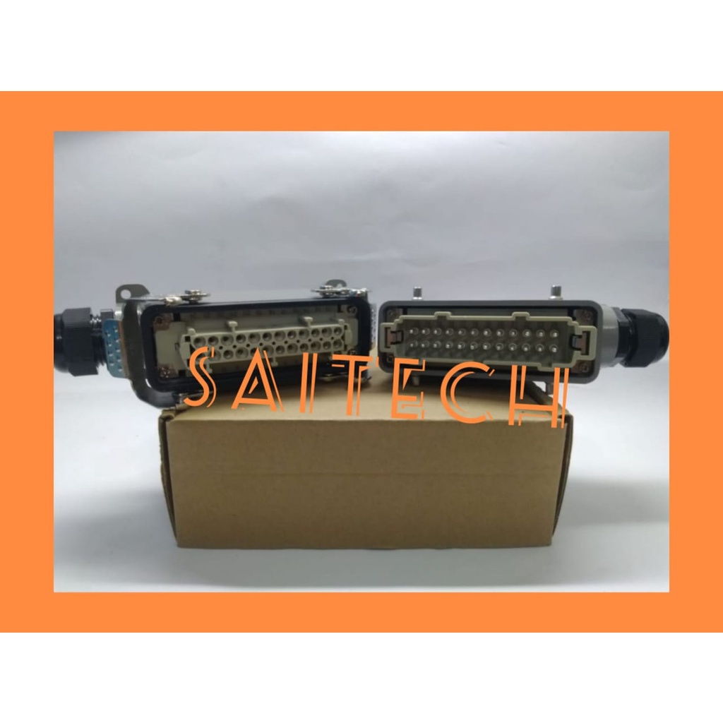Jual Heavy Duty Connector 24Pin 24 Pin HDC HE024 - PG21INDUSTRIAL | Shopee Indonesia