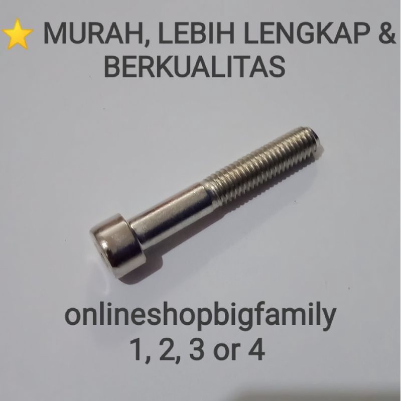 Jual (Cek out min 15K) BAUT L M8X50 (DRAT 12, PANJANG 5 CM) | Shopee ...