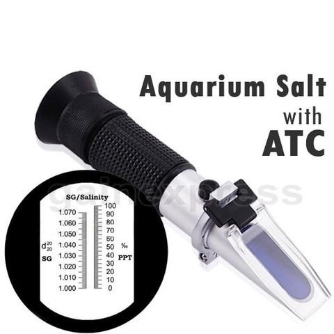 Jual Alat Lab | Refractometer Salt Salinity 0-100% - Ukur Kadar Garam Pada Cairan | Shopee Indonesia