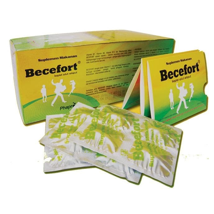 Jual Suplemen vitamin becefort 1 Strip - 4 tablet | Shopee Indonesia