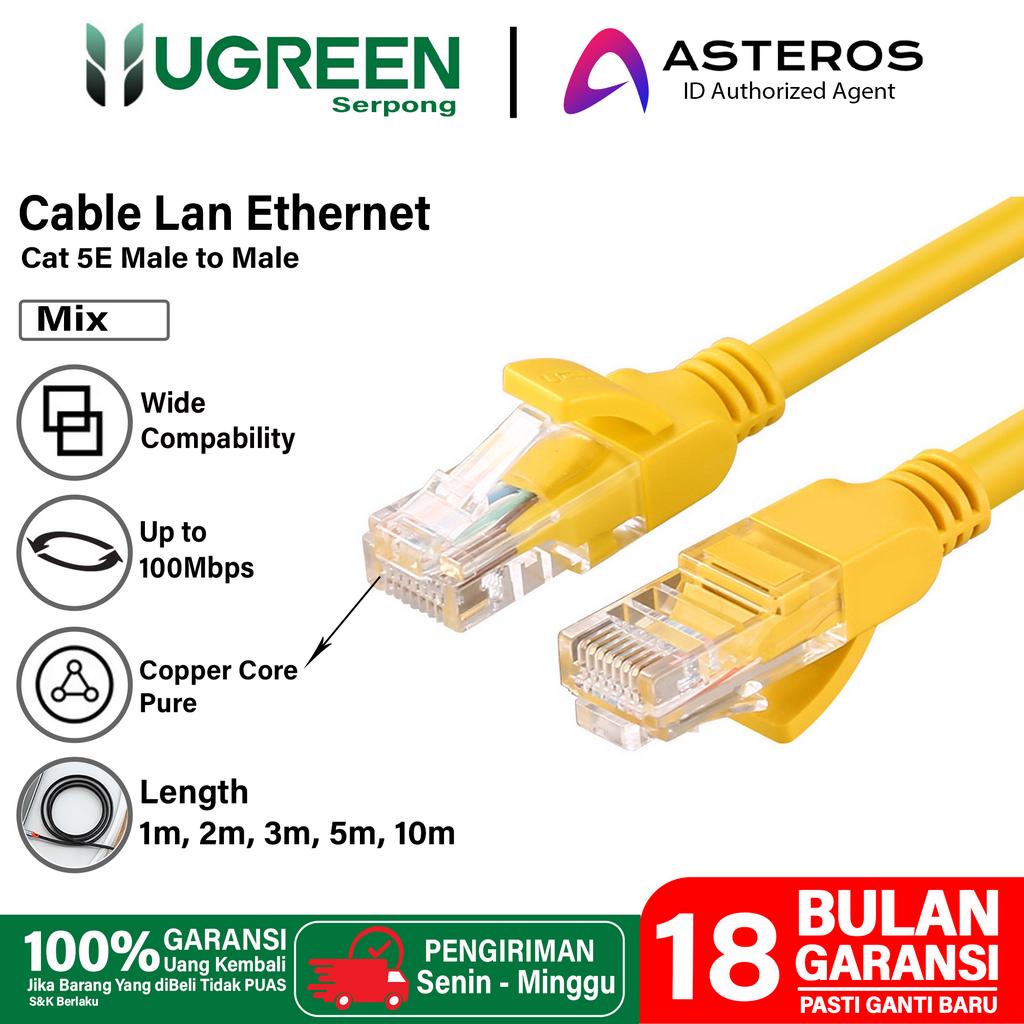 Jual UGREEN Kabel LAN UTP Cat.5 Cat.5e RJ45 Gigabit Ethernet 1m 2m 5m 10m | Shopee Indonesia