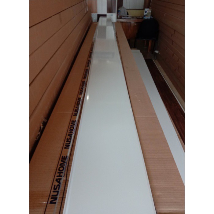 Jual Plafon pvc putih polos glossy maihome wb 1 | Shopee Indonesia