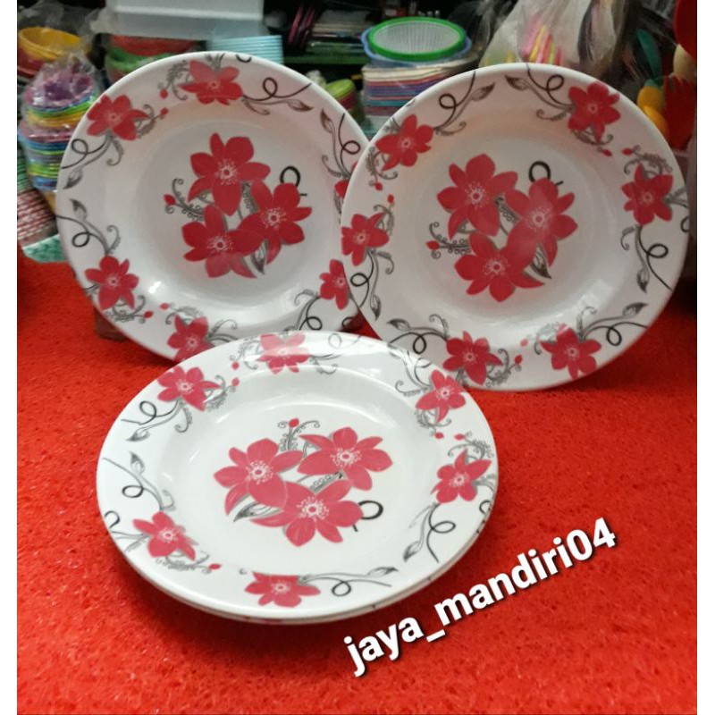 Jual (6pcs) Piring Makan Melamin G109 motif batik - MEISHING | Shopee ...