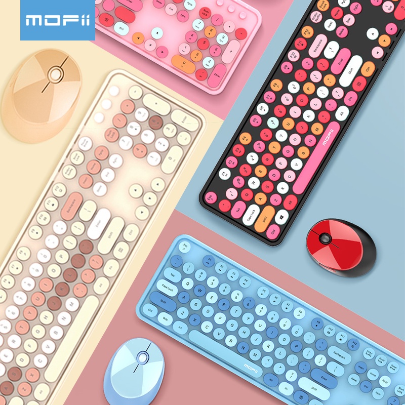 Jual MOFii Sweet Keyboard Wireless SET Include MOUSE | Shopee Indonesia