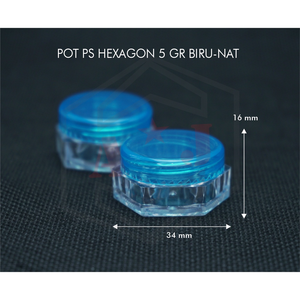 Jual Pot Cream 5 G PS Hexagon / Pot PS / Pot Hexagon / Pot 5 g / Pot ...
