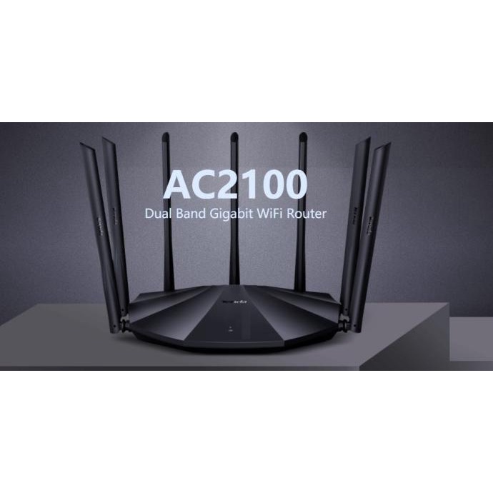 Jual Tenda AC23 AC2100 Dual Band Gigabit WiFi Router MU-MIMO Technology ...