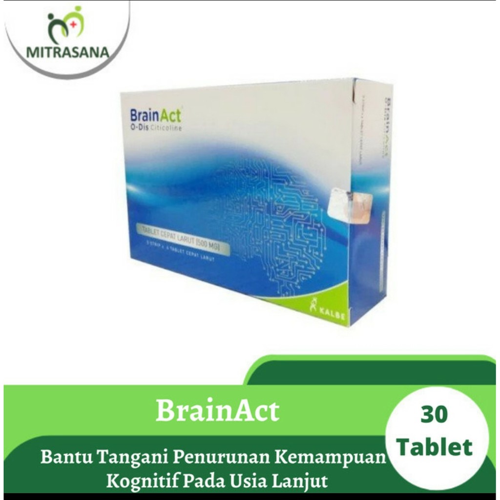 Jual Brainact 500 mg Isi 30 Kaplet | Shopee Indonesia