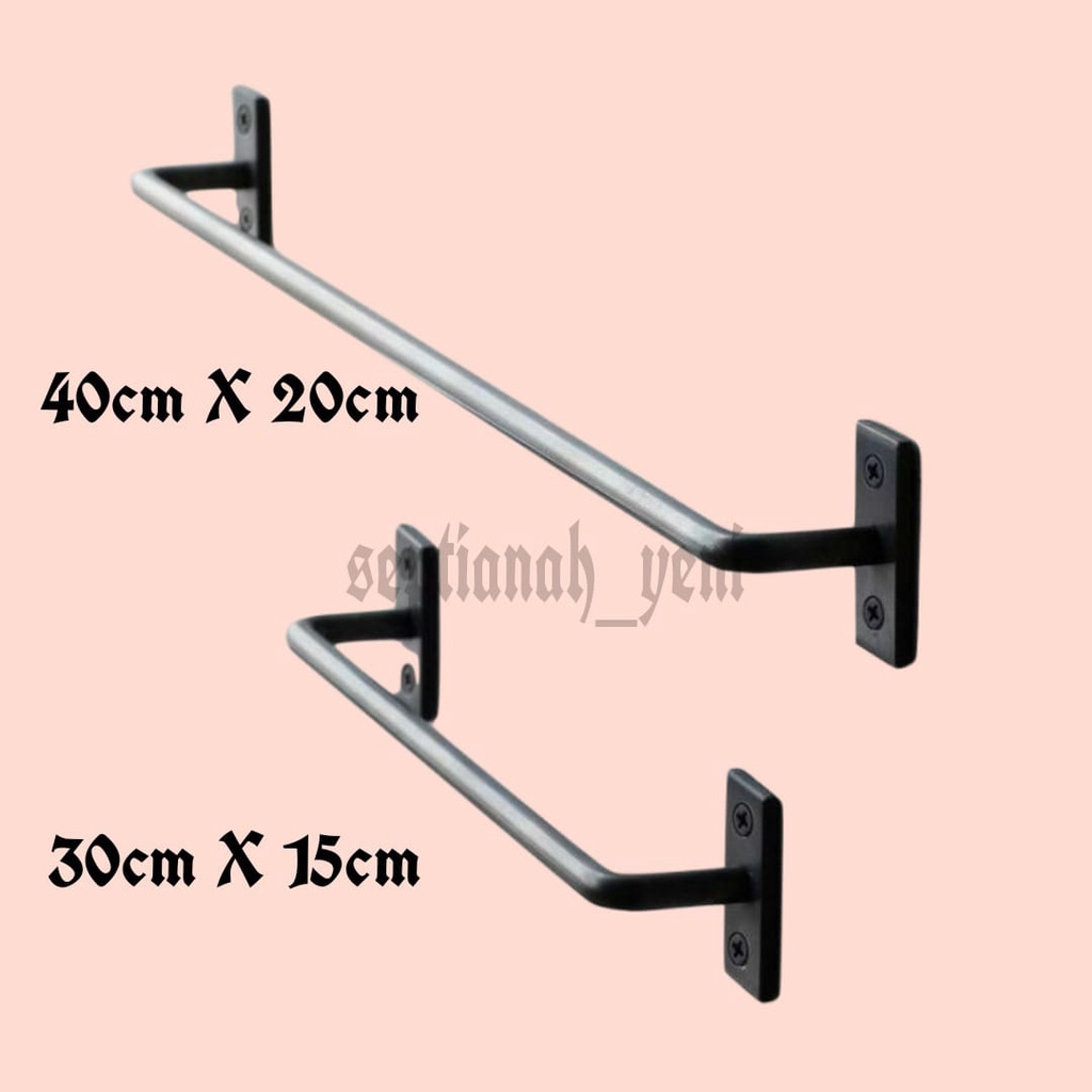 Jual Rak Gantungan Dinding Untuk Castok Baju Handuk Besi Minimalis ...