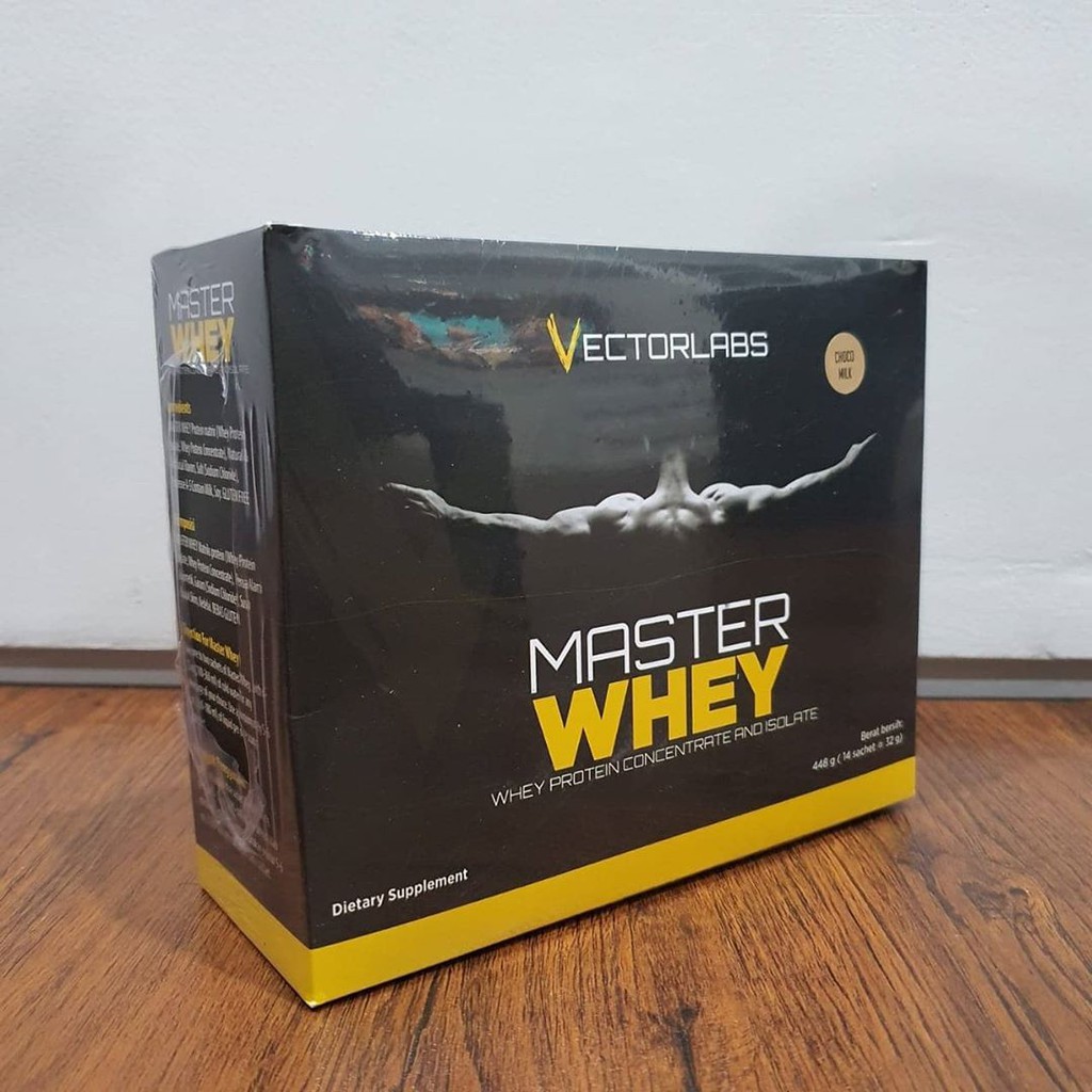 Jual VECTORLABS MASTER WHEY Box 12 Sachet Evowhey | Shopee Indonesia
