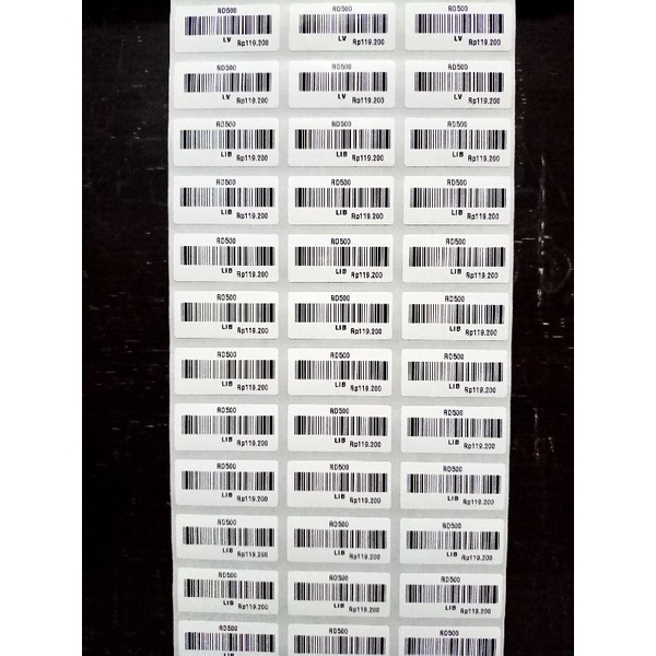 Jual Cetak Jasa Print Out Label Barcode Thermal / Semicoat Stiker Polos ...