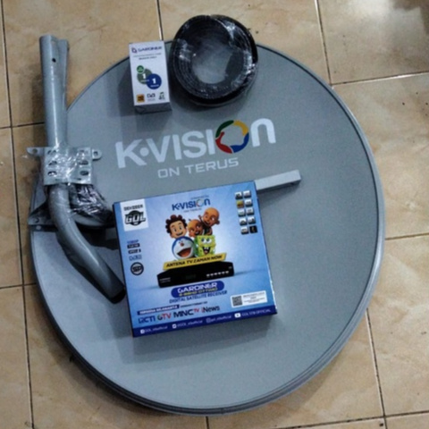 Jual anten parabola mini ku band kvision / gardiner 60" komplit dengan ...