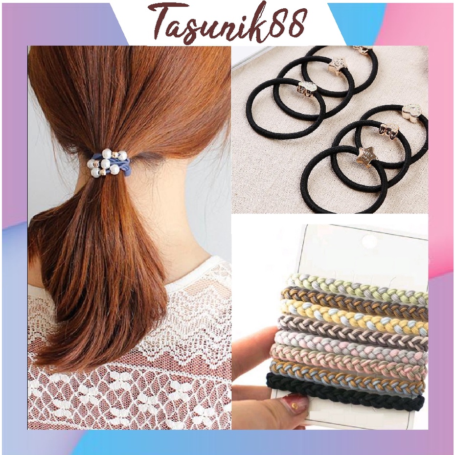 Jual ⭐TasUnik88⭐ Ikat Rambut Karet Gelang Body Jewerly / Fashion Wanita ...