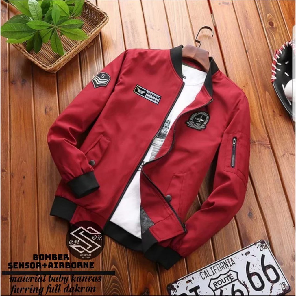 Jual Jaket bomber pria/jaket pria bomber pilot model terbaru original ...
