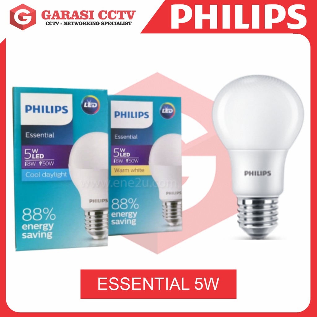 Jual Philips LED Essential 5W | Shopee Indonesia