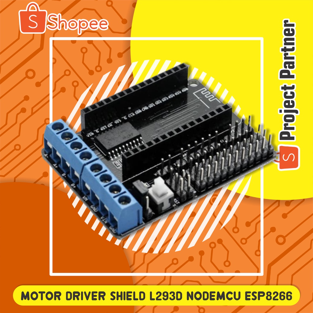 Jual Motor Driver Shield L293d Esp8266 Nodemcu Esp 8266 Shopee Indonesia