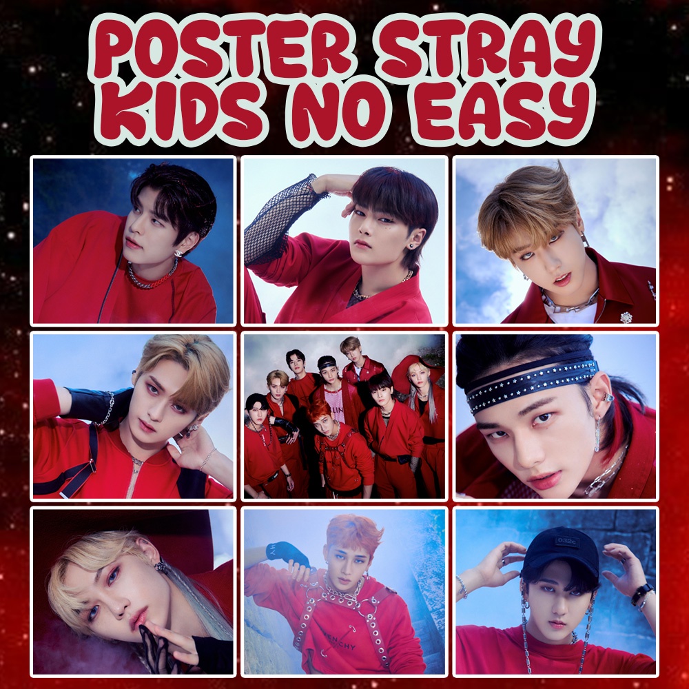 Jual Poster STRAY KIDS NO EASY | Poster Kpop A4 A5 A6 Murah Murah (Part ...