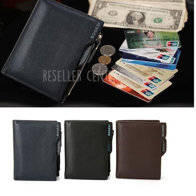 Jual Bogesi Dompet Kulit Pria - BOGESI836- hitam | Shopee Indonesia