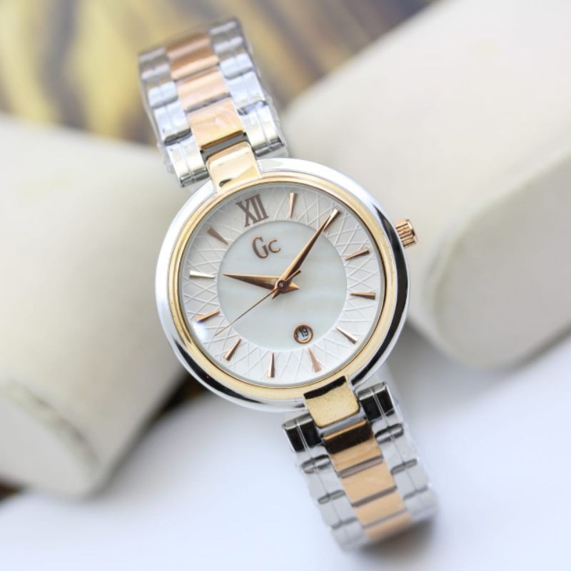 Jual ( COD ) Jam Tangan wanita Guess Collection / GC 82718 EV Stainless ...