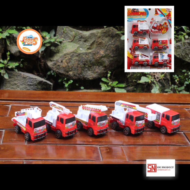 Jual Mobil Damkar Pemadaman Api isi 5pcs OCT 6349 | Shopee Indonesia
