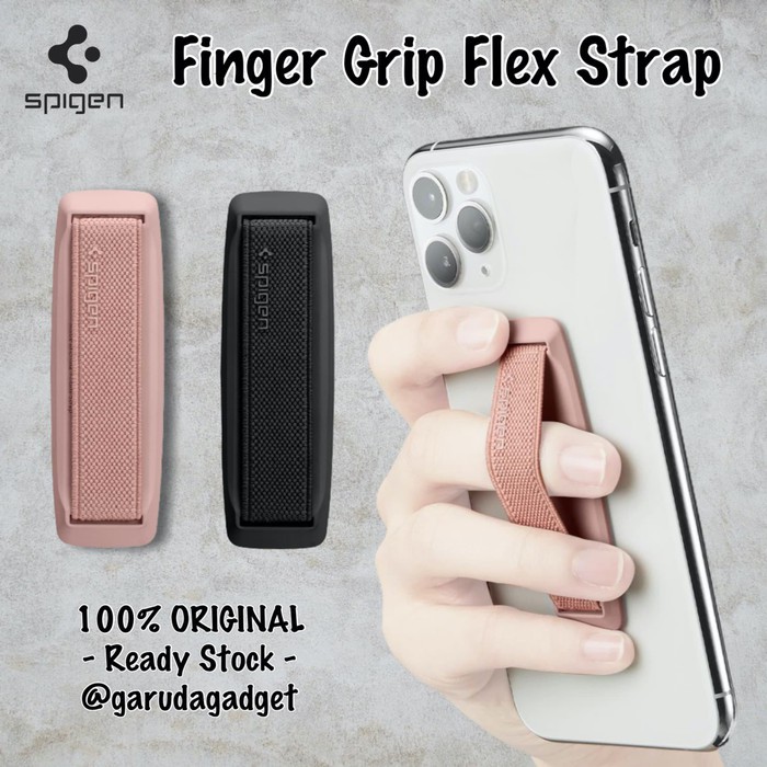 Jual Phone Finger Grip Elastis Spigen Flex Strap Band Holder Jari ...