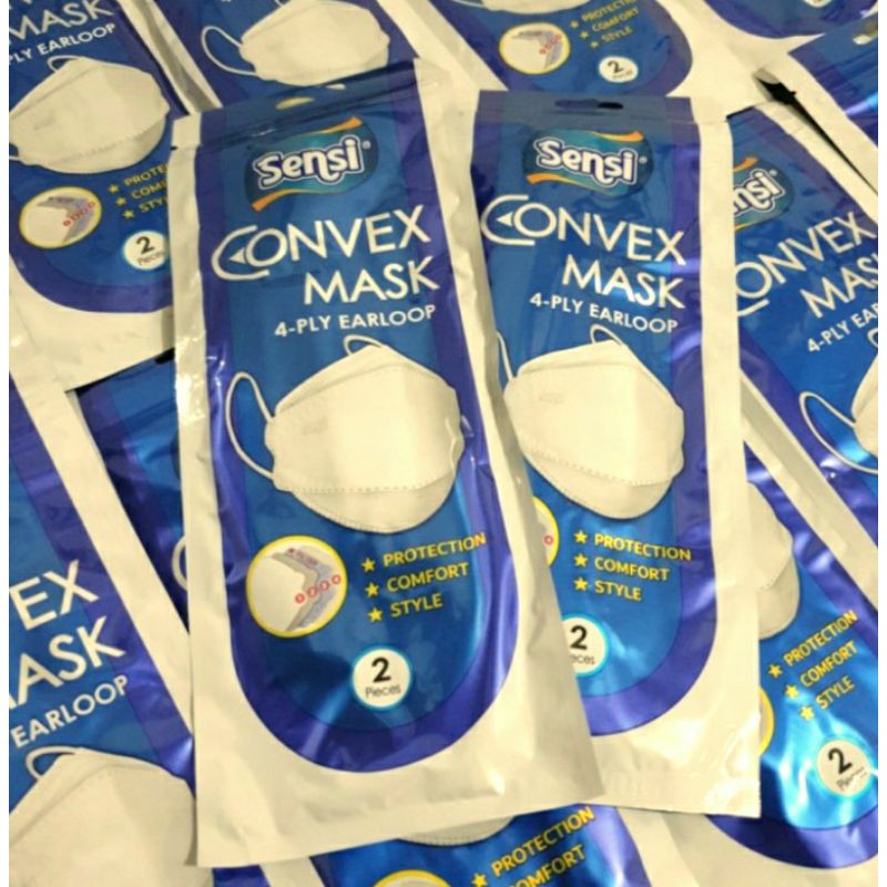 Jual Masker Sensi Convex Sachet isi 2 pcs Pack 4ply Earloop Original ...