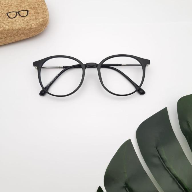 Jual Frame Kacamata Wanita Pria Frame Bulat Raiden Lensa Essilor ...