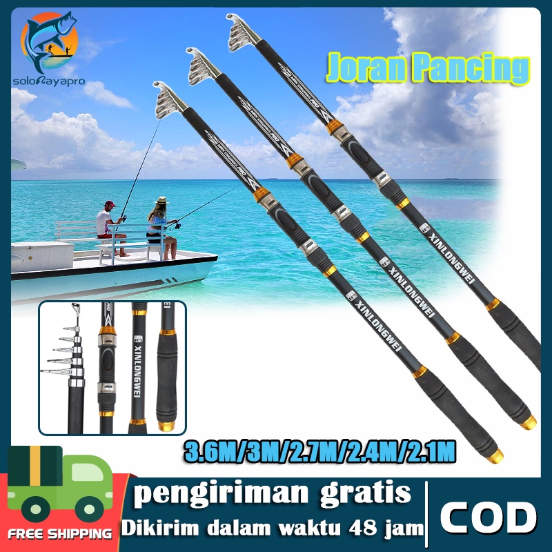 Jual Joran Pancing Fishing Rod 1.8M-2.4M Pancingan Glass Fiber Alat ...