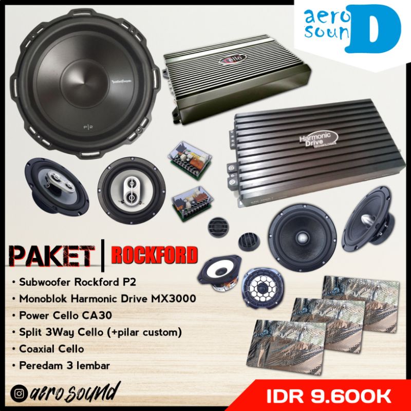 Jual Paket Sound Audio Mobil Rockford - Paket Sound - Aerosound | Shopee Indonesia