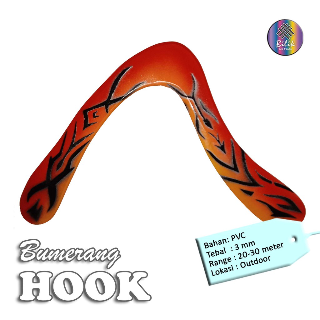 Jual Bumerang Boomerang HOOK Outdoor Mainan Tradisional Sport Fun Long ...