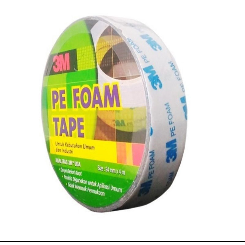 Jual Double Tape 3m PE foam Double Tape 1600 Tg Double Tape Busah 1inci X 4M Lem Bulak Balik ...