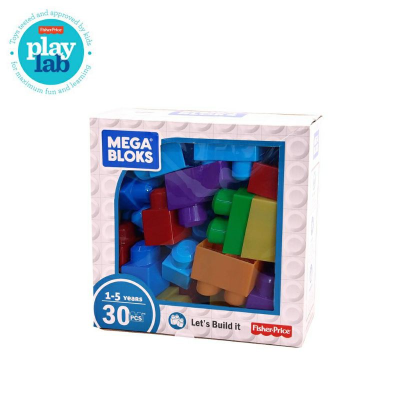 Jual Mega Bloks Megabloks Lets Build It 30 pcs Mainan Balok Susun ...
