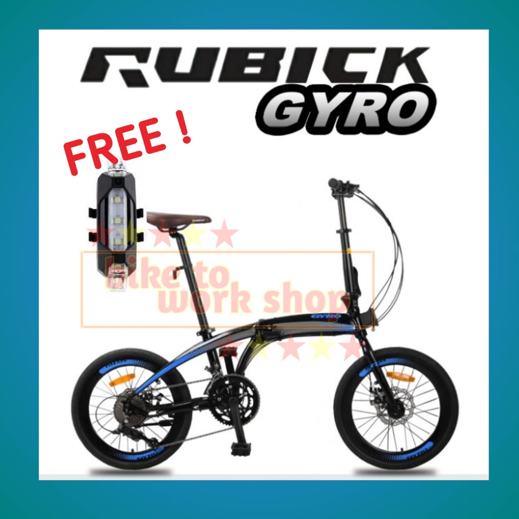 Jual SEPEDA LIPAT RUBICK GYRO ALLOY 20 18 SPEED BY UNITED FOLDING BIKE ...